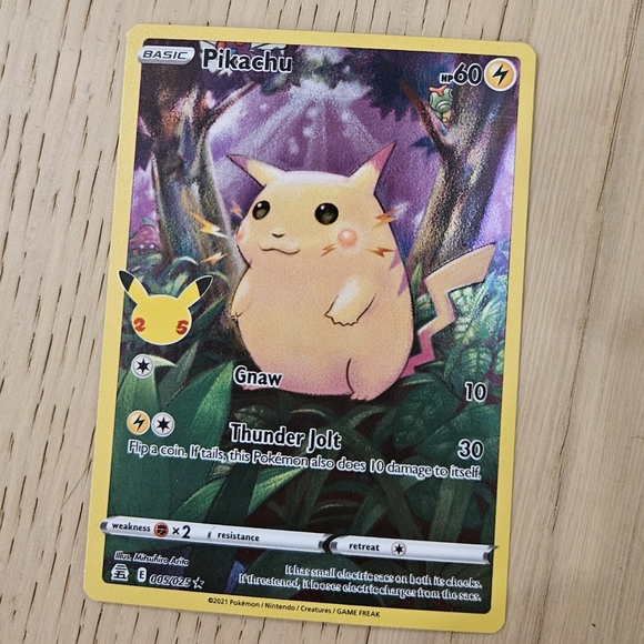 Pokemon | Toys | Pokemon Tcg Card Pikachu Celebrations 25th Anniversary ...